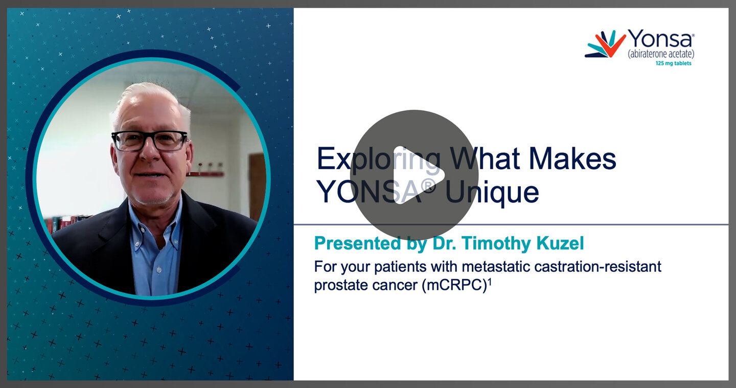 YONSA® (abiraterone acetate) | Prescription Treatment for mCRPC